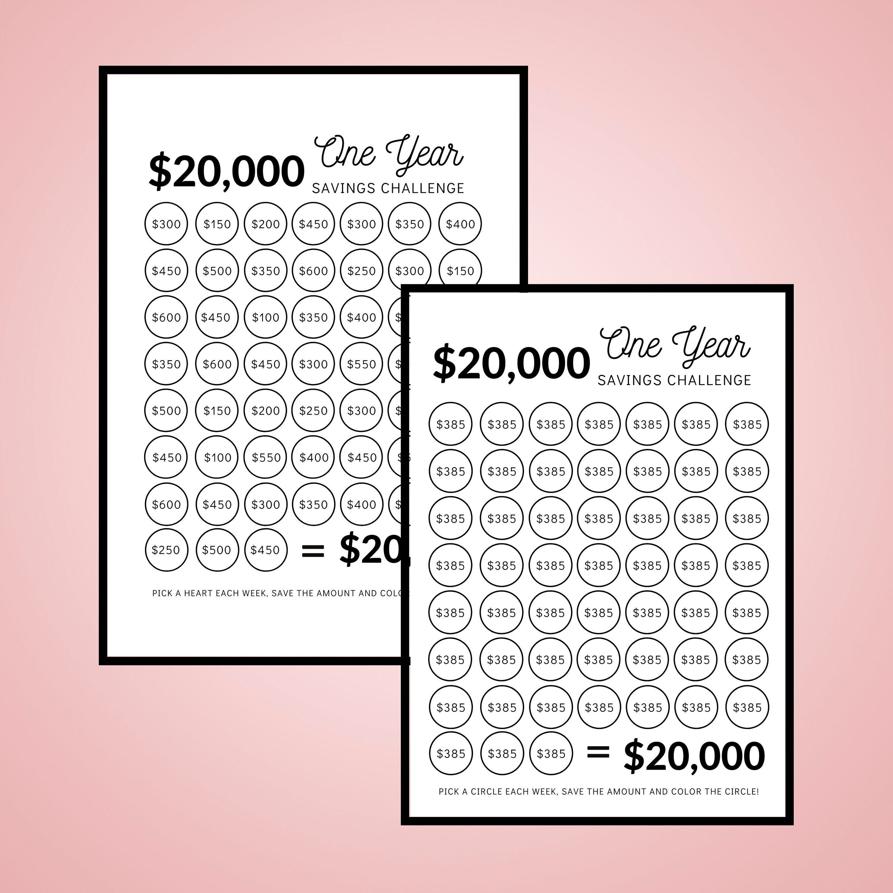 Save 20,000 Dollars in One Year | Money Saving Challenge 20K | 20,000 ...