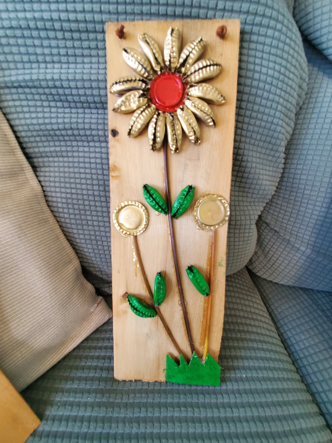 Bottle Cap Flower Art. - Etsy