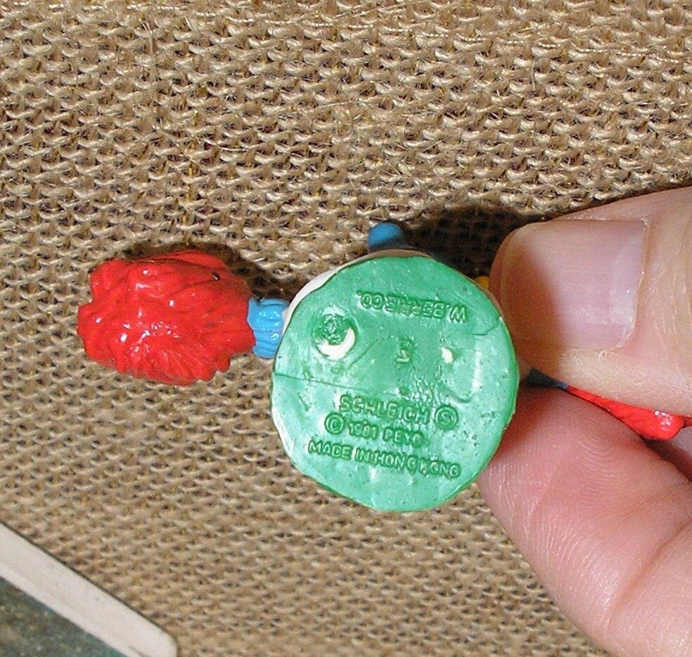 Vintage 2 Smurf Figures, Cheer Leader and Cupid 1981 - Etsy