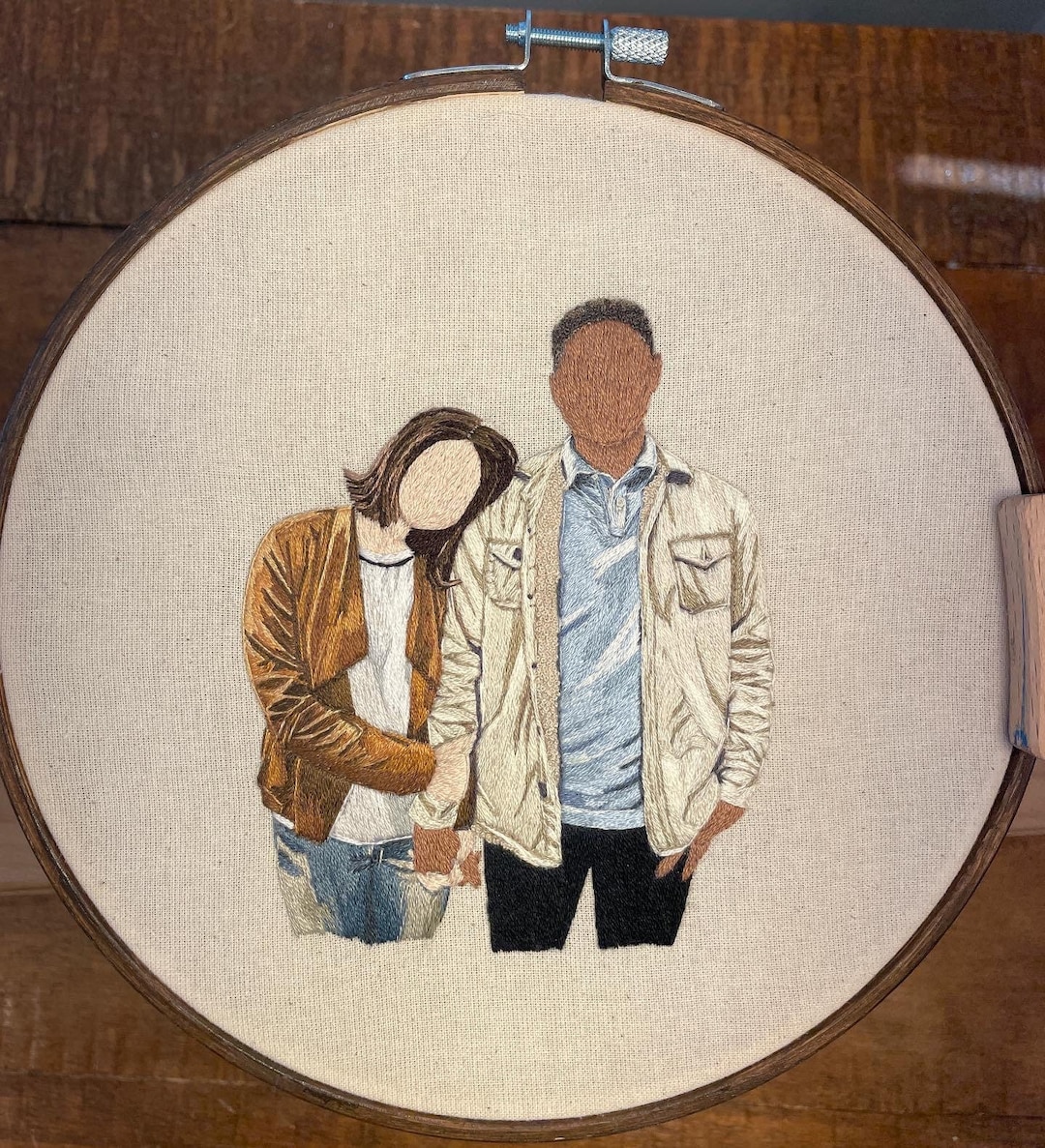 Custom Portrait Embroidery Portrait Art Custom Family Portrait Family ...
