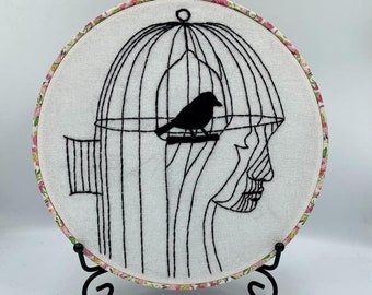 Birdcage Embroidery | Etsy