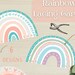 Boho Rainbow Lacing Cards Printable Montessori | Preschool Fine Motor ...