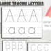 Alphabet Tracing Printable | Large Letters for Preschool Curriculum ...