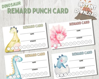 Printable Reward Punch Cards for Kids | Rainbow Incentive Reward Card ...