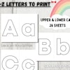 Letter Tracing Worksheet Printable A to Z Letters to Trace With ...