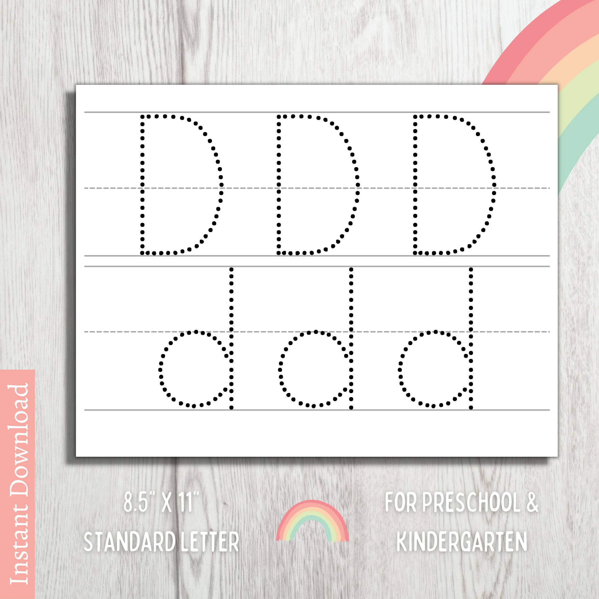 Alphabet Tracing Printable | Large Letters for Preschool Curriculum ...