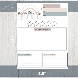 Printable Reading Log for Children or Adults | Boho Rainbow Reading Log ...