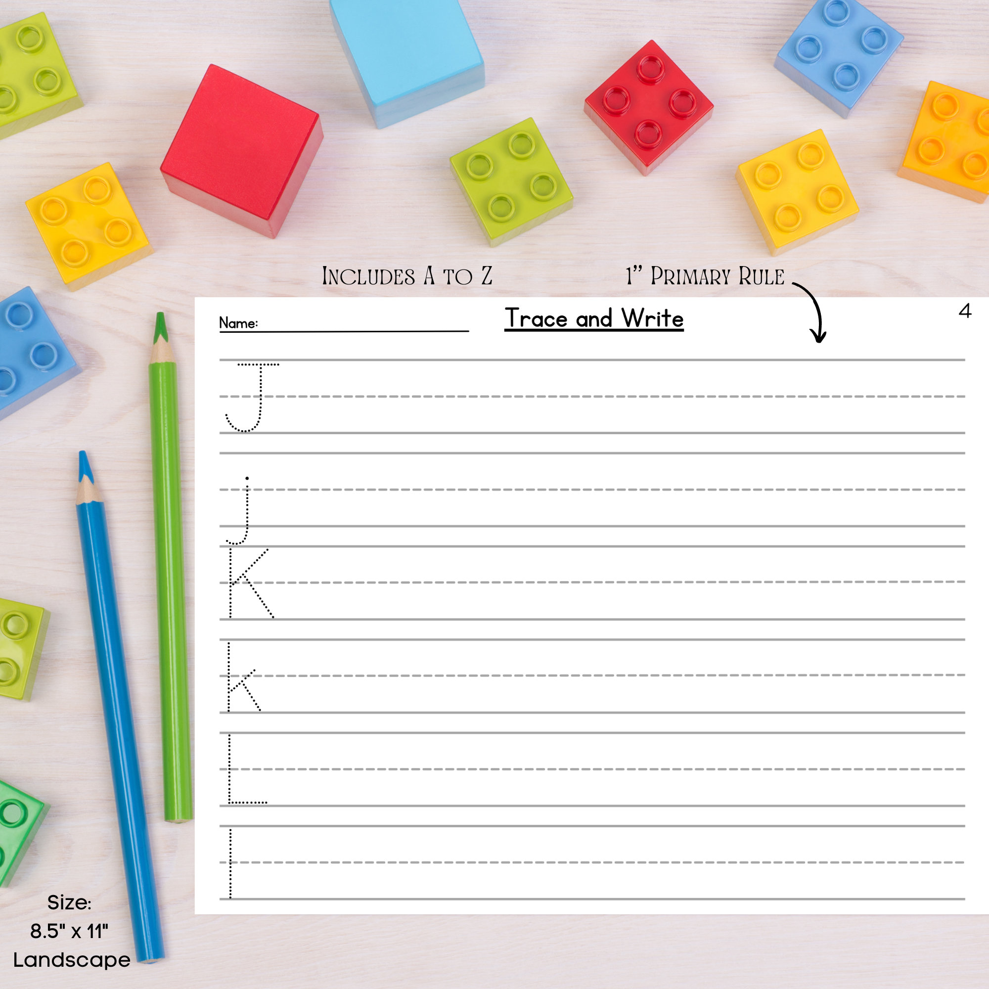 Letter Tracing Worksheet Printable | A to Z Letters to Trace With ...