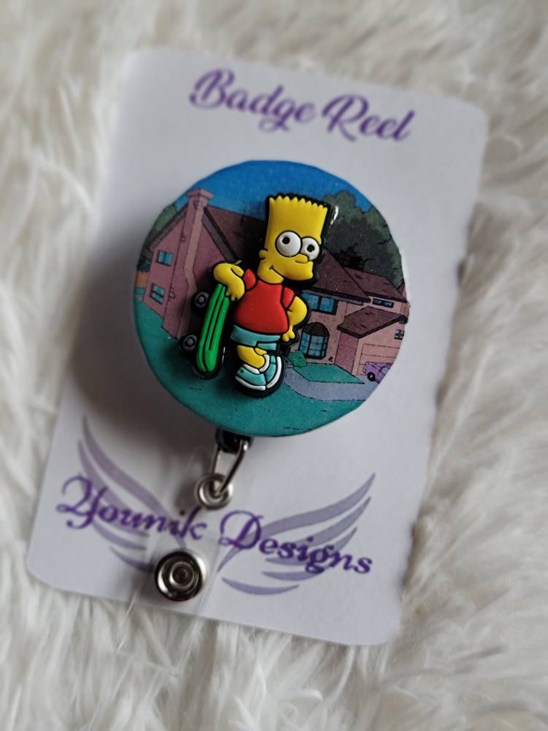 Bart Simpson Badge Reel or Lanyard - Etsy