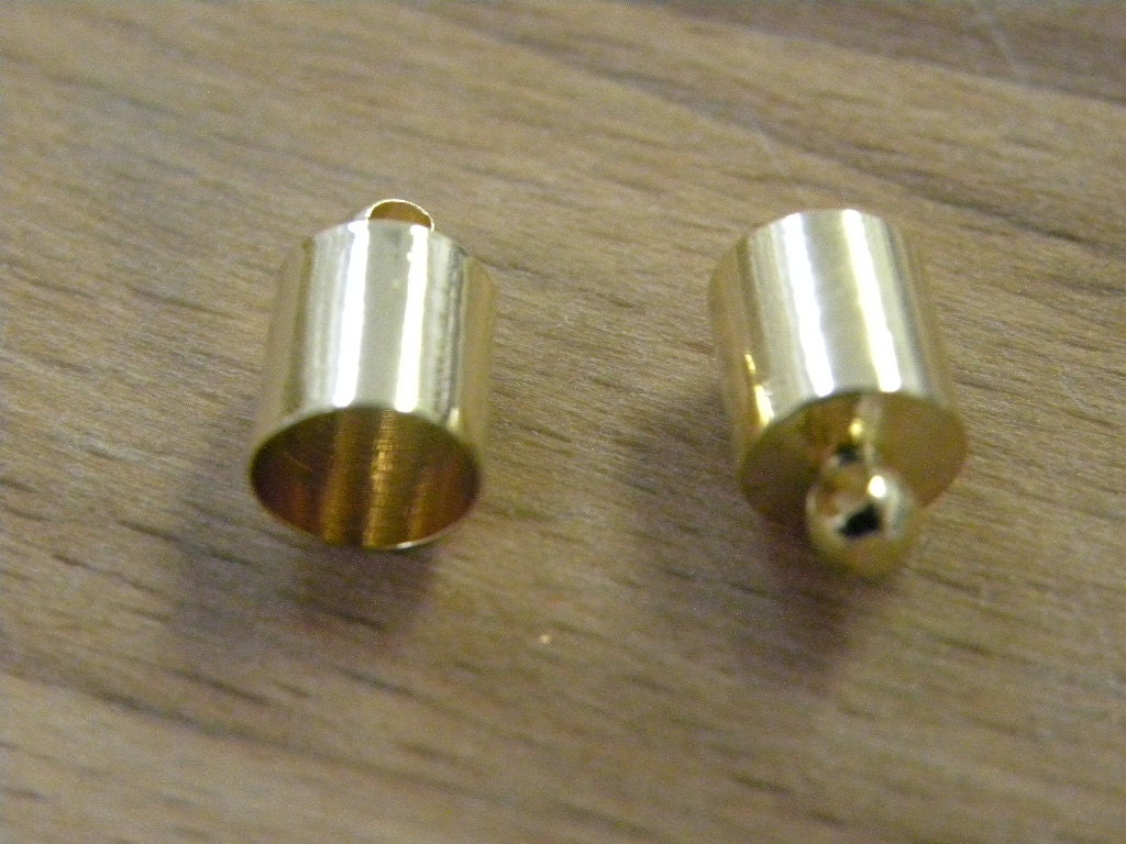 18/20 Brazilian Gold-filled End Caps. 9 Mm 8 Mm 6 Mm and 5 - Etsy