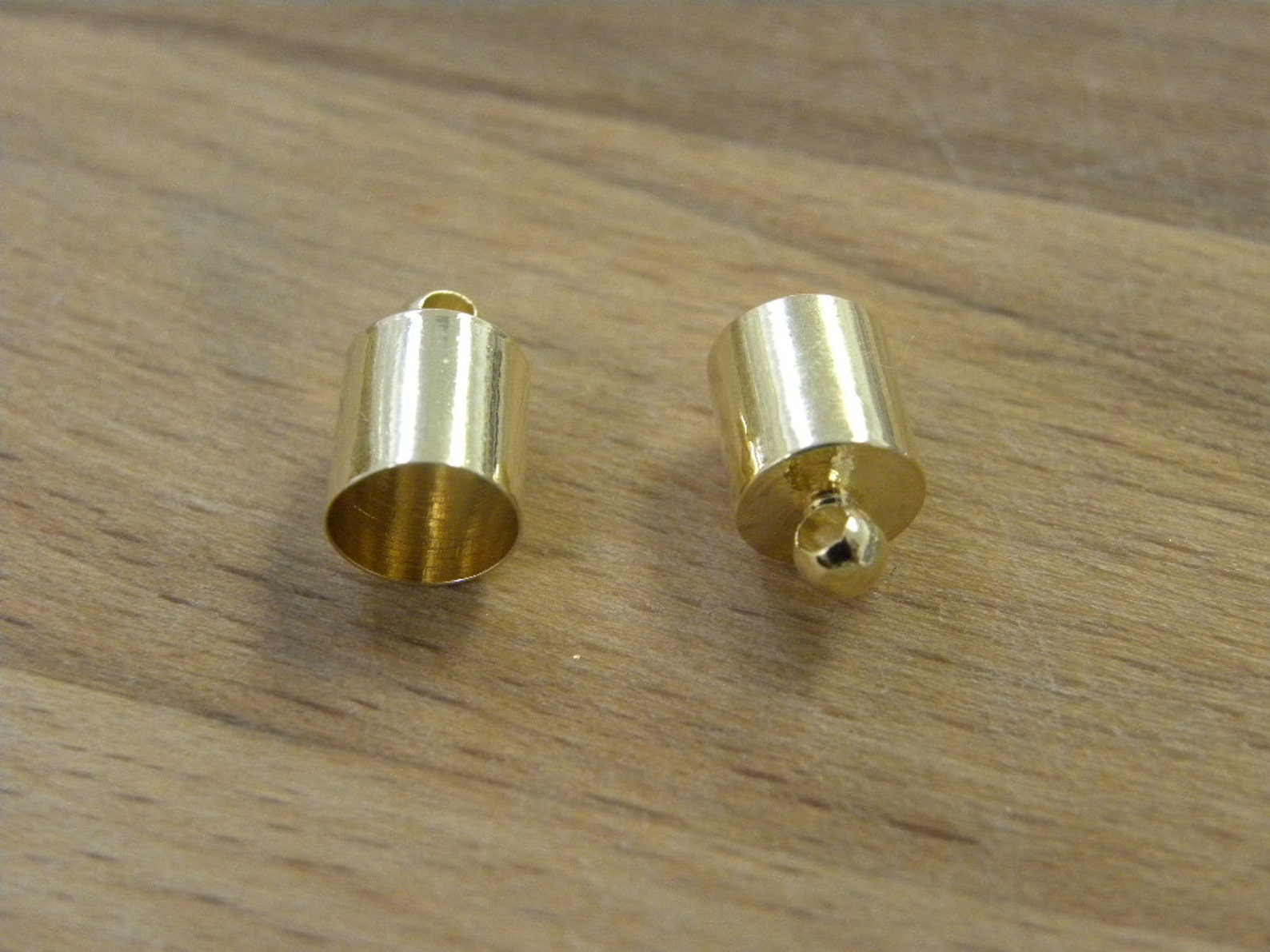 18/20 Brazilian Gold-filled End Caps. 9 Mm 8 Mm 6 Mm and 5 - Etsy