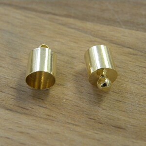 18/20 Brazilian Gold-filled End Caps. 9 Mm, 8 Mm, 6 Mm and 5 Mm End ...