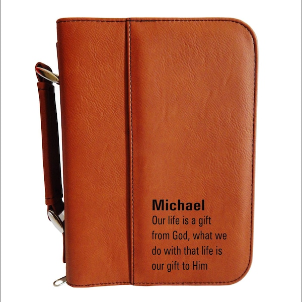 Extra Large Leather Bible Cover - Etsy