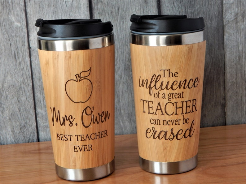 Best Teacher Ever Tumbler Gift Personalized Travel Mug for - Etsy