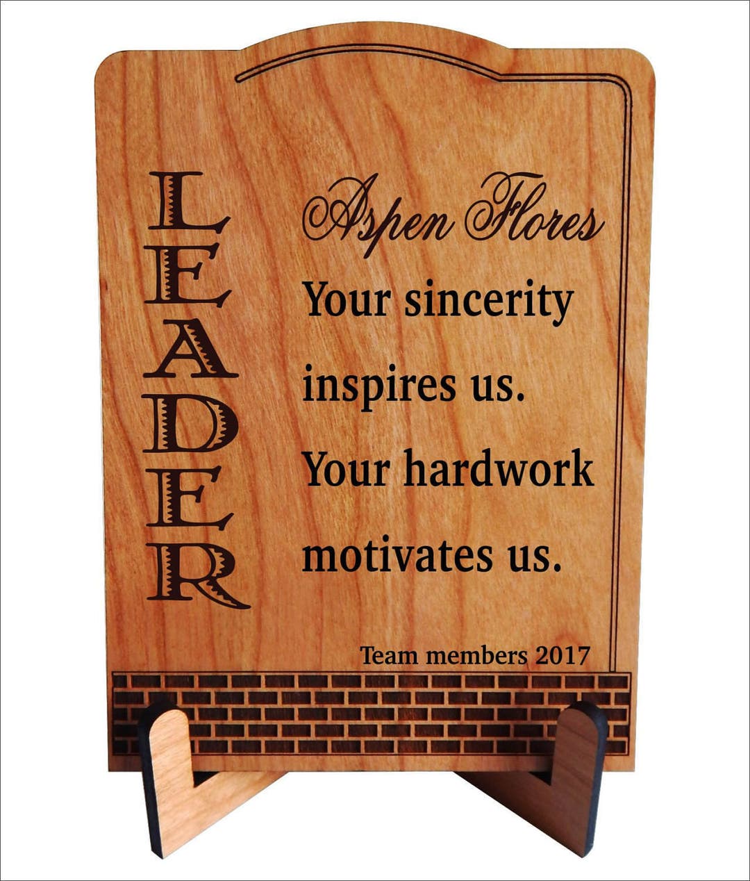 Gift for Team Leader - Supervisor Birthday Gifts - Personalized Plaque ...