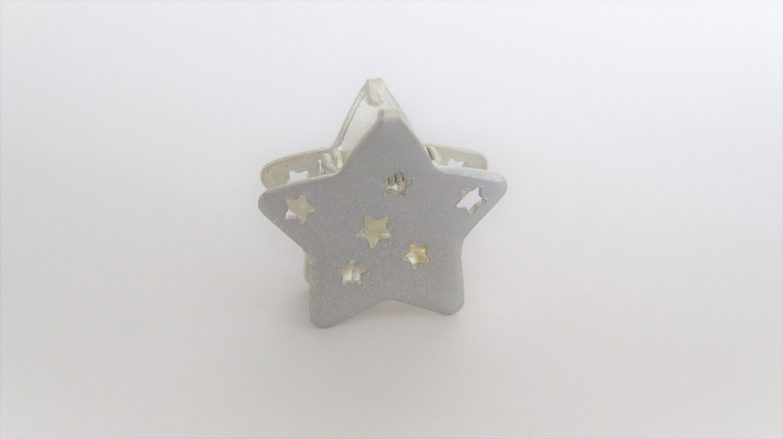 Metal Tiny Mini Small Matte Silver Star Hair Claw Clip - Etsy
