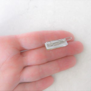 Set of Two Tiny Small Decorative Tile Tree Hair Clips - Etsy