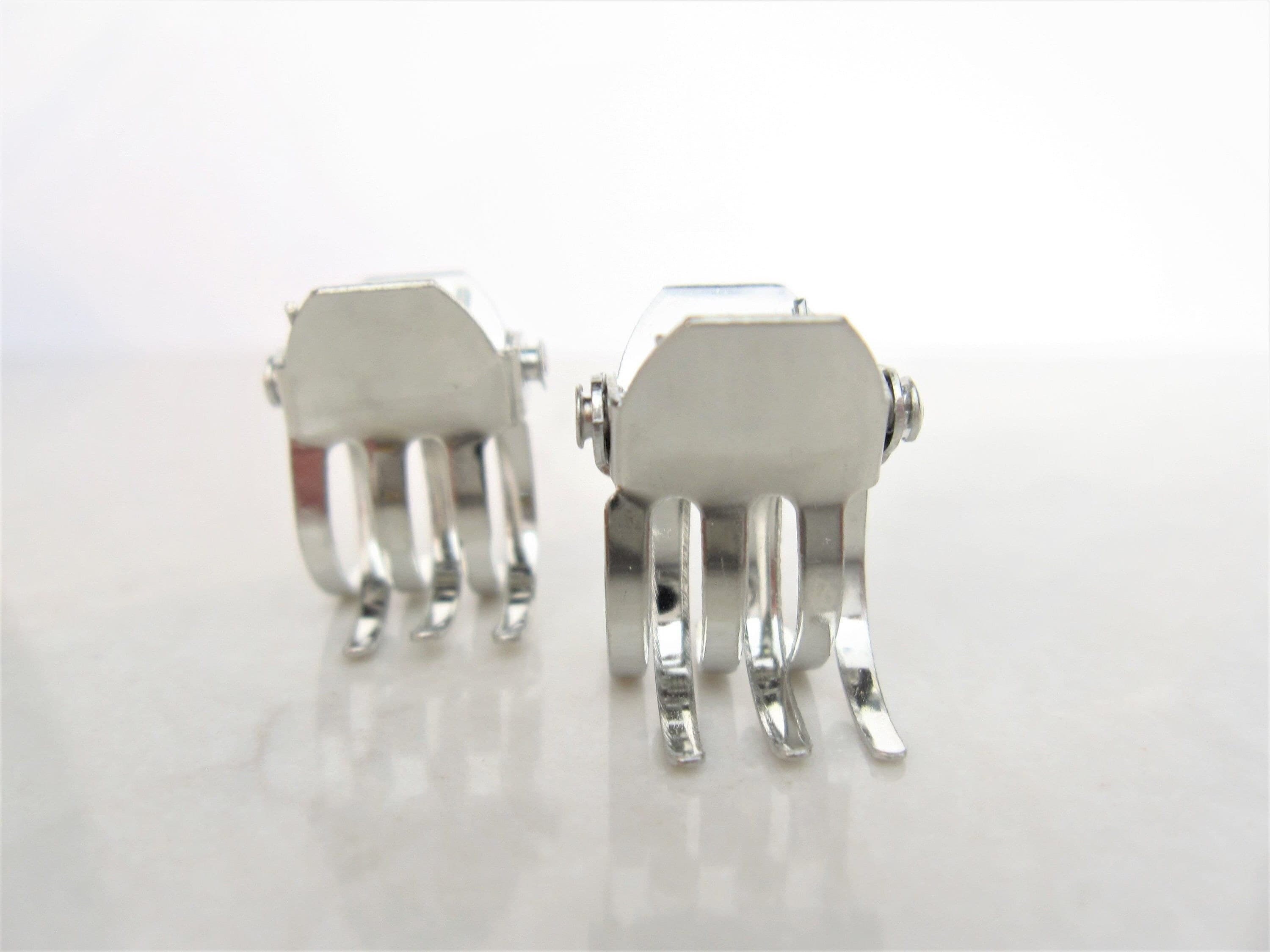 Tiny Mini Silver Tone Metal Hair Claw Clip - Etsy