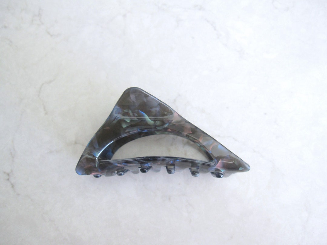 Triangle Abalone Sea Shell Effect Iridescent Hair Claw Clamp Clip - Etsy