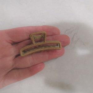 Faux Bamboo Wood Medium/small Metal Slim Hair Claw Clip for Fine Hair ...
