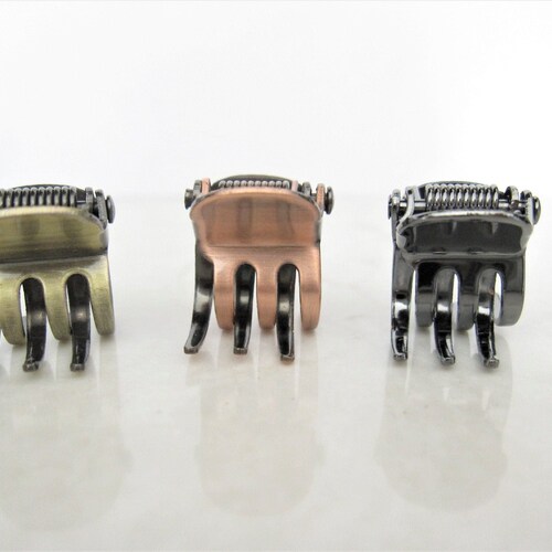 Tiny Mini Silver Tone Metal Hair Claw Clip - Etsy