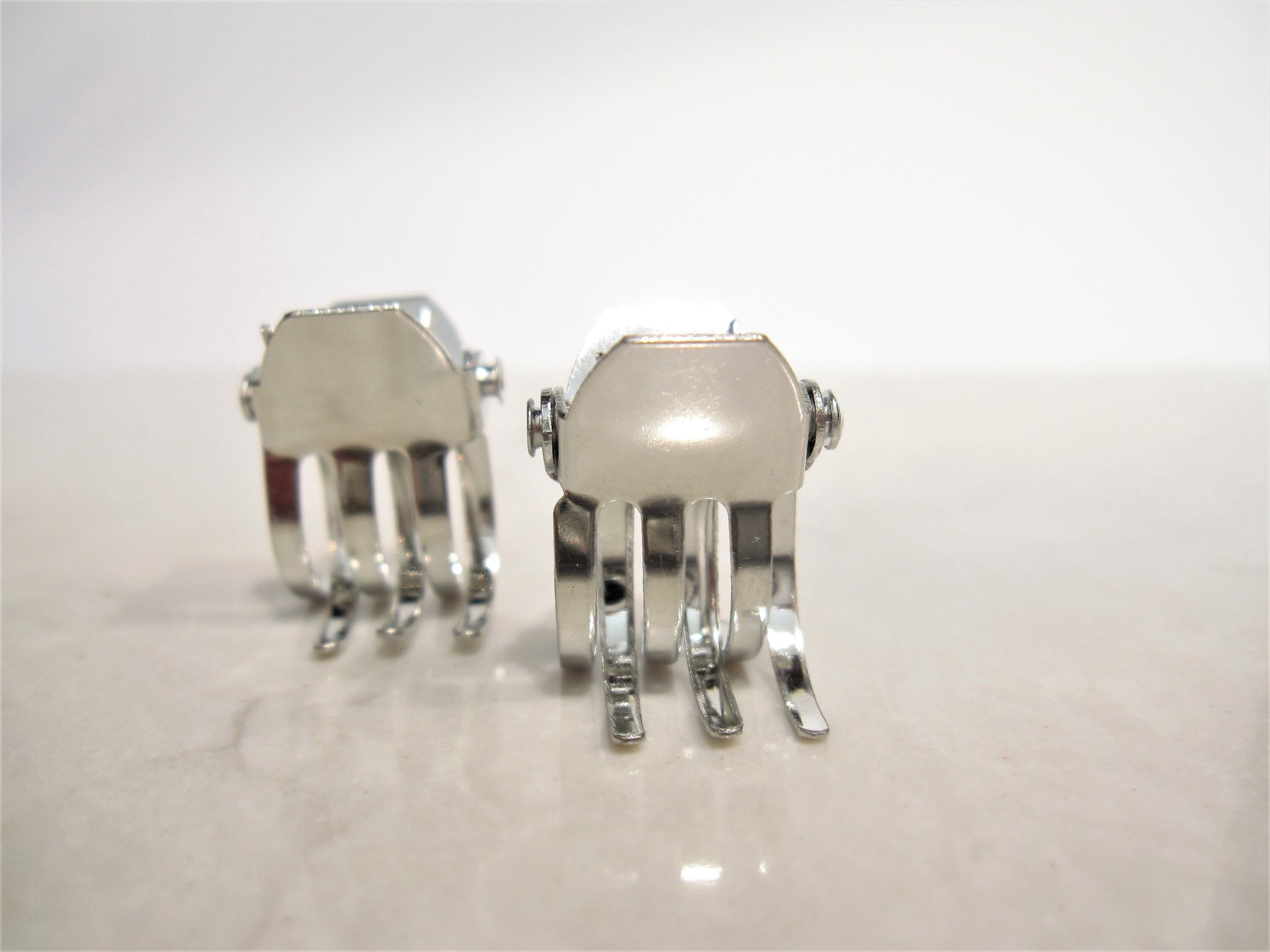 Tiny Mini Silver Tone Metal Hair Claw Clip - Etsy