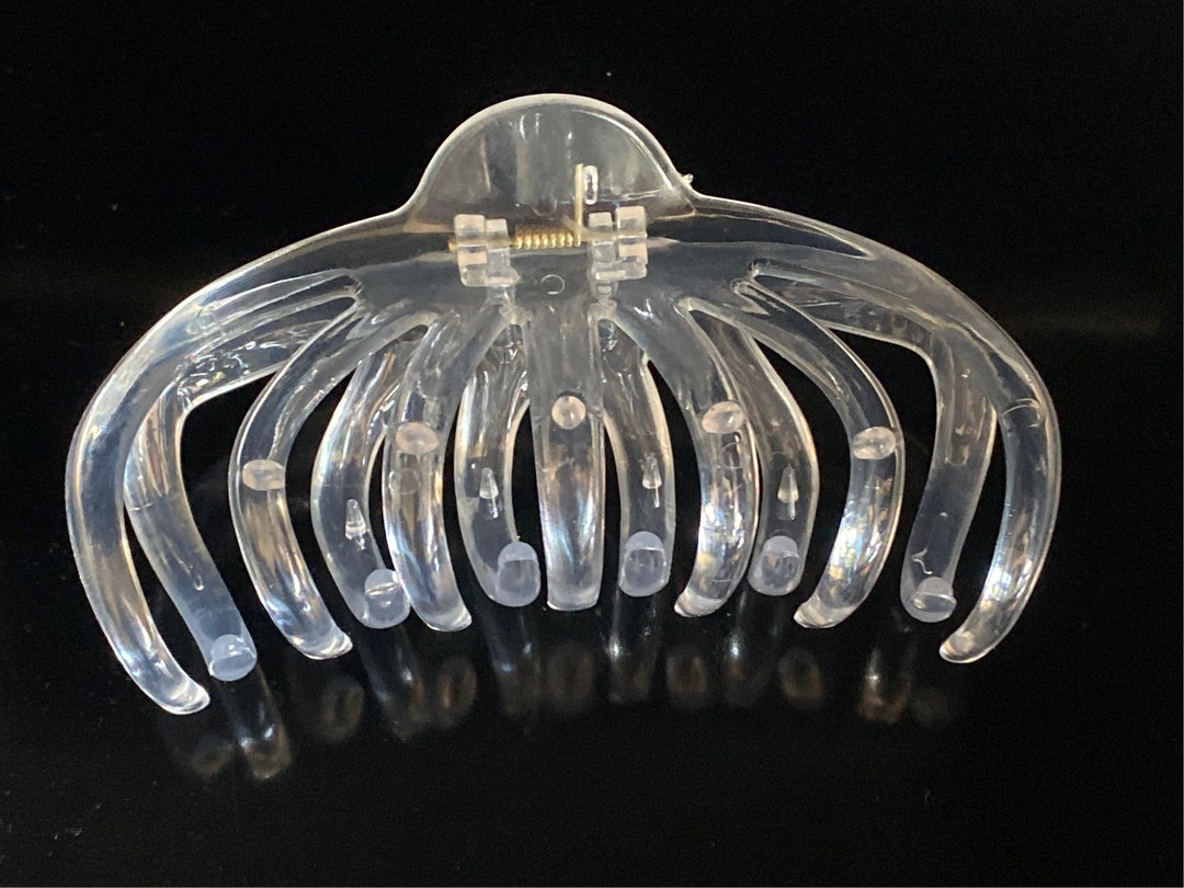 Large Clear Transparent No Color Hair Claw Clip for Thick Hair - Etsy