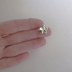 Micro Mini Extra Tiny Silver Flower Acrylic Hair Claw Clip - Etsy