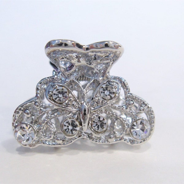 Silver Hair Clip - Etsy