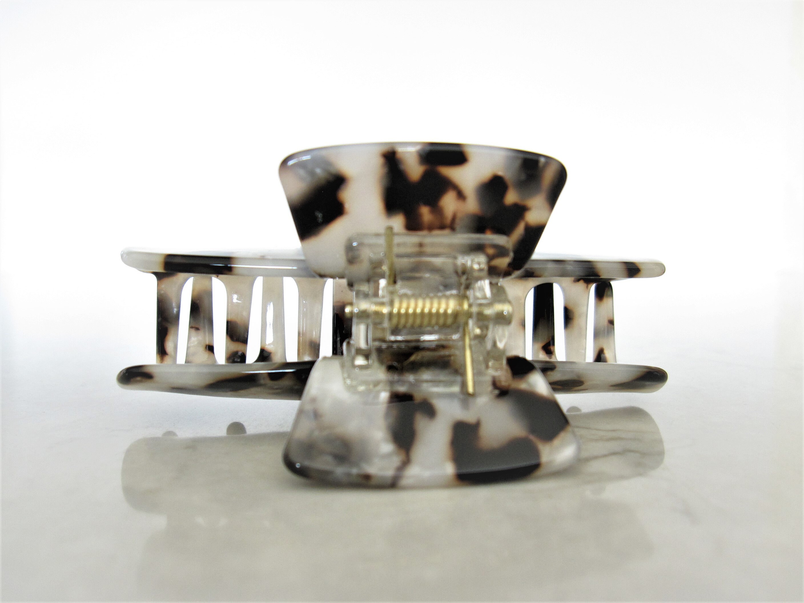 Black White Brown Beige Marbled Hair Claw Clip - Etsy