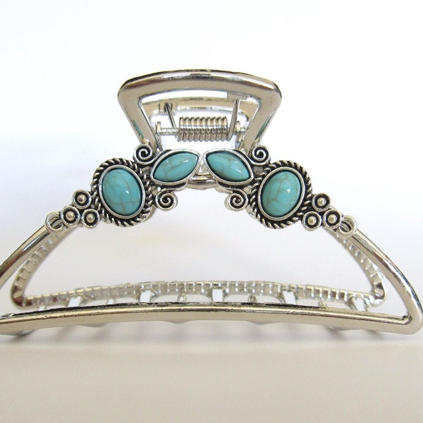 Turquoise Hair Clips - Etsy