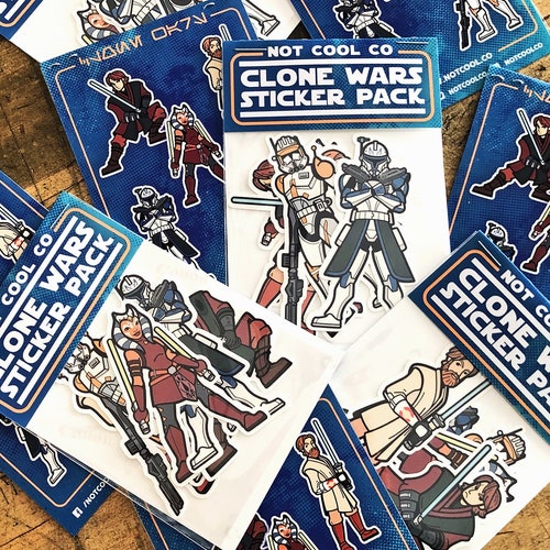 Clone Wars Sticker Pack - Etsy