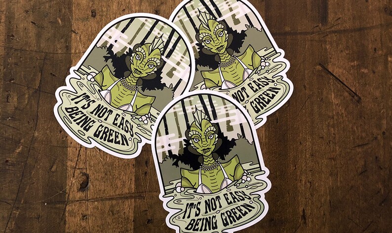 Swamp Thing Sticker - Etsy
