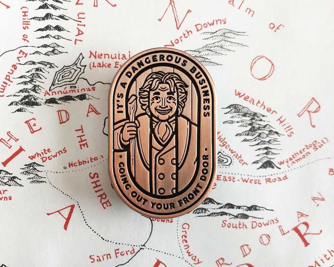 The Hobbit Pin Bilbo Baggins Enamel Pin - Etsy