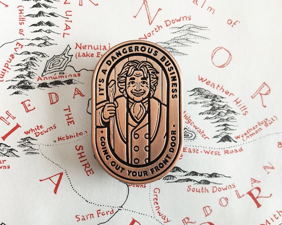 The Hobbit Pin Bilbo Baggins Enamel Pin - Etsy