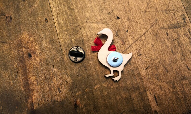 Untitled Goose Pin | Etsy