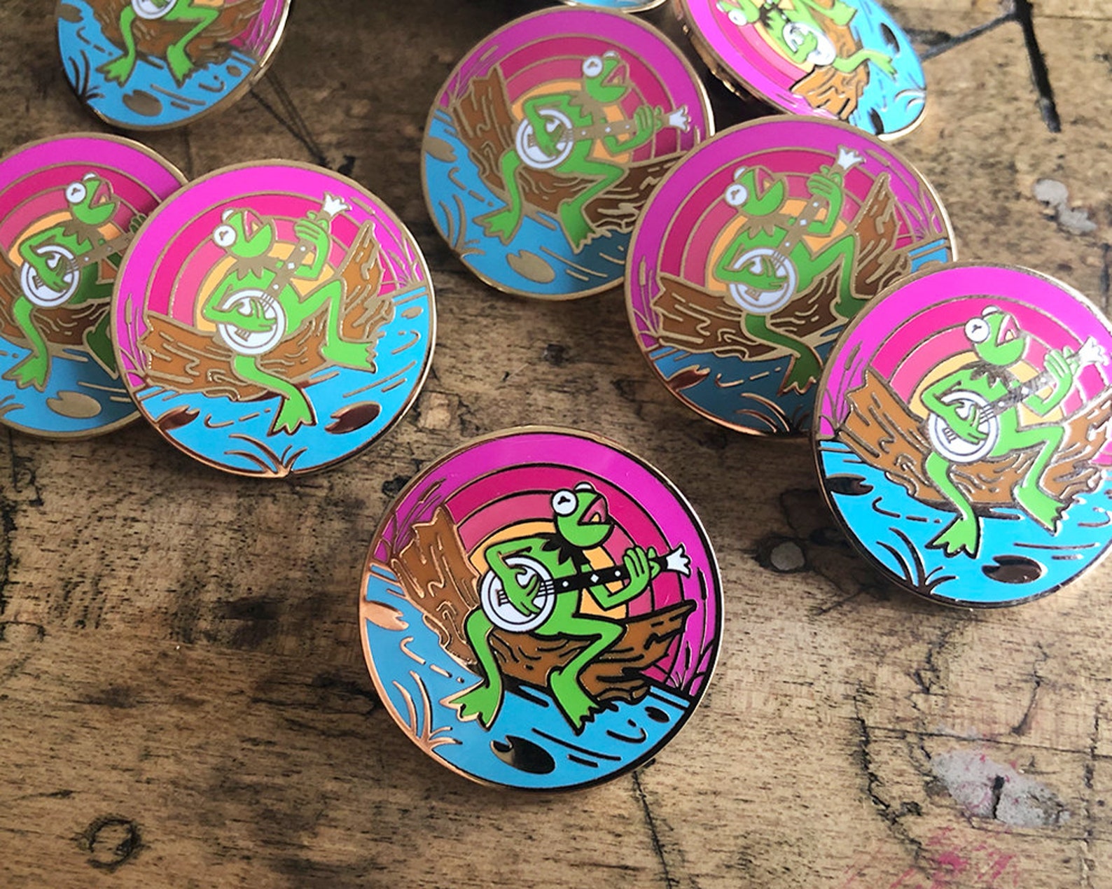 Rainbow Connection Kermit the Frog Enamel Pin - Etsy
