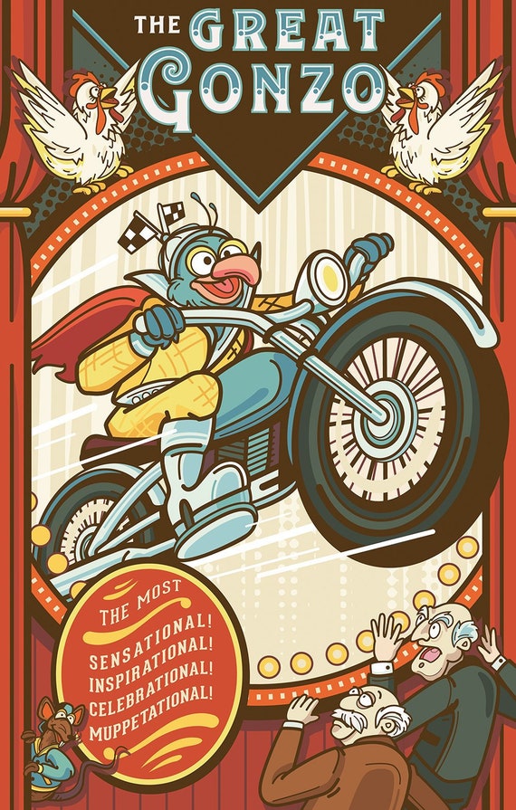 The Great Gonzo Poster | Etsy