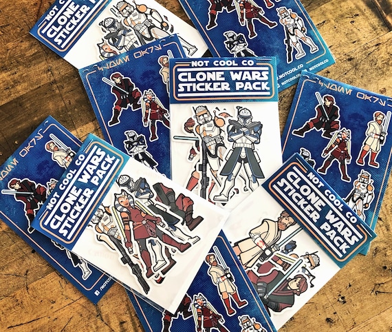Clone Wars Sticker Pack - Etsy
