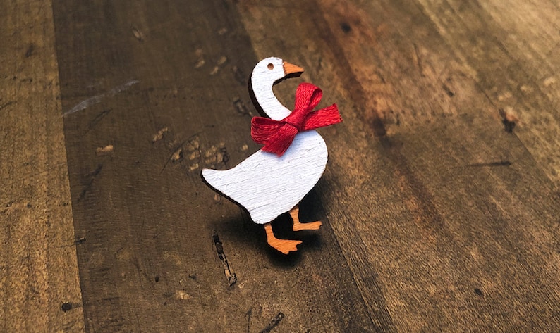 Untitled Goose Pin | Etsy
