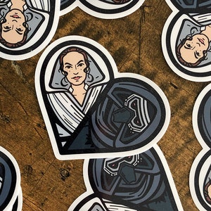 Reylo Heart Sticker - Etsy