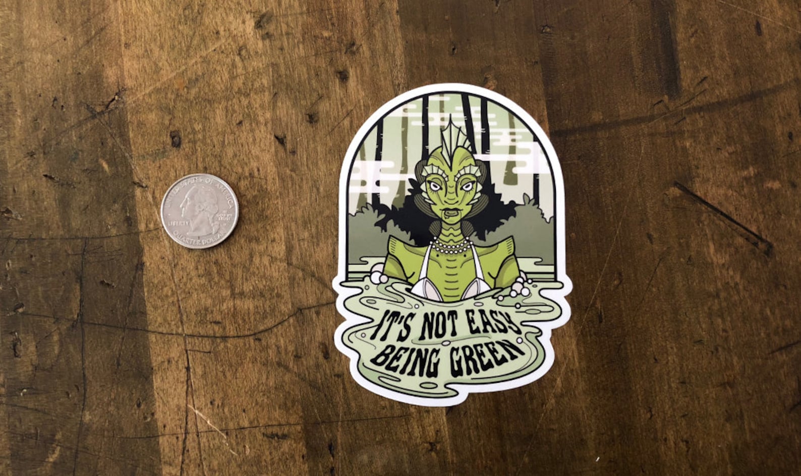 Swamp Thing Sticker - Etsy