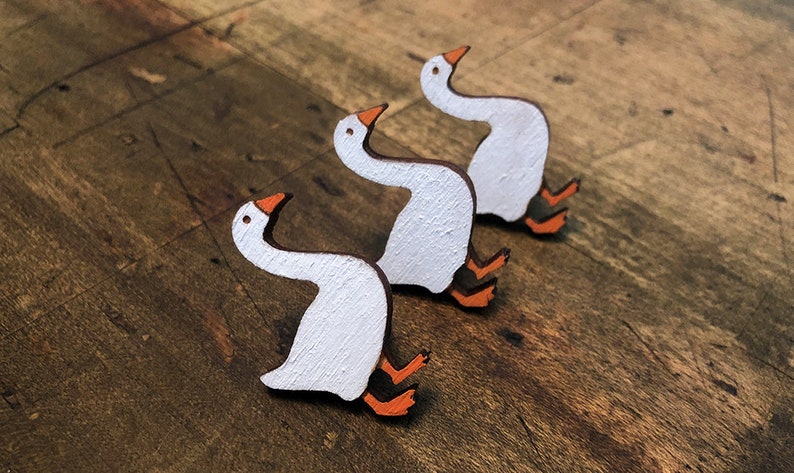 Untitled Goose Pin - Etsy