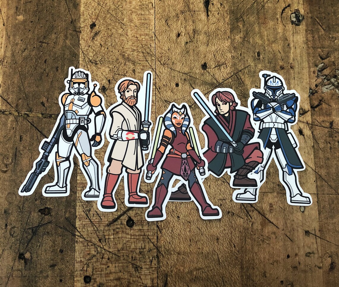 Clone Wars Sticker Pack - Etsy