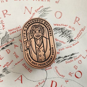 The Hobbit Pin Bilbo Baggins Enamel Pin - Etsy
