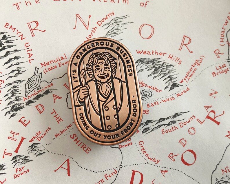 The Hobbit Pin Bilbo Baggins Enamel Pin - Etsy