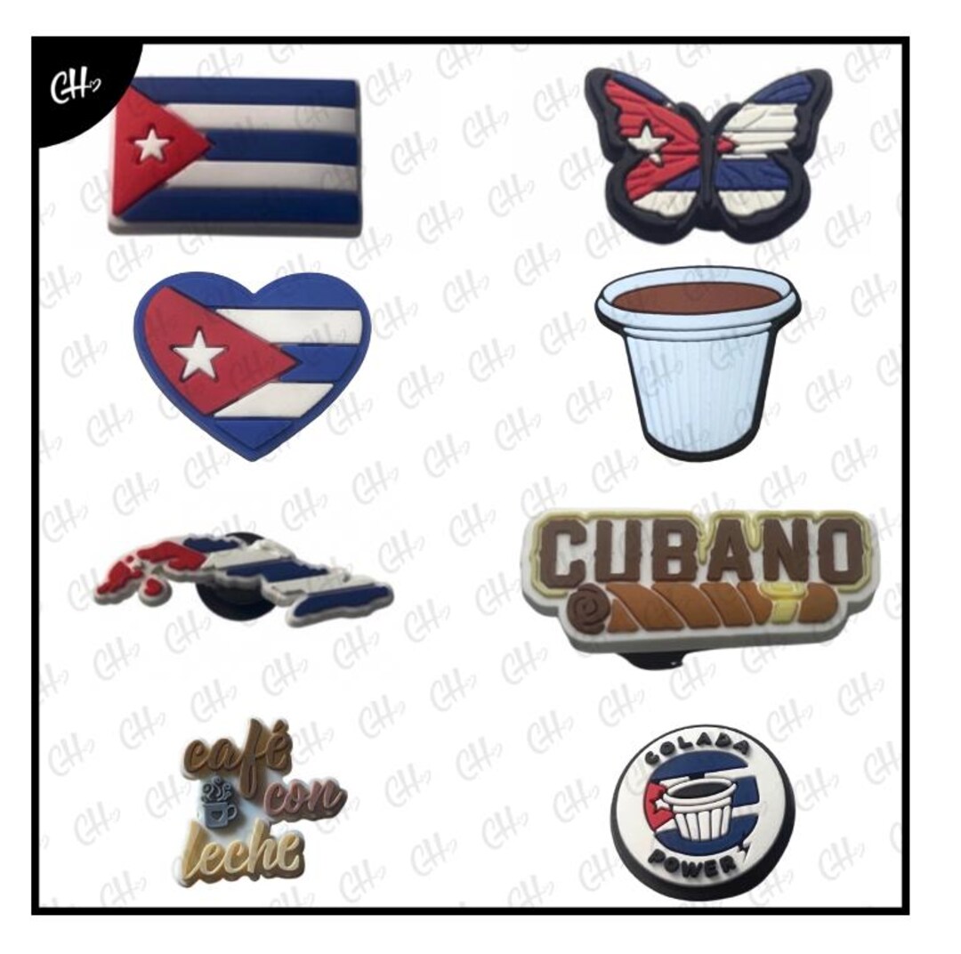 Cuba Flag Shoe Charms - Etsy