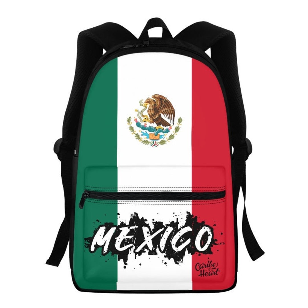 Mexico Flag Graffiti Backpack - Etsy