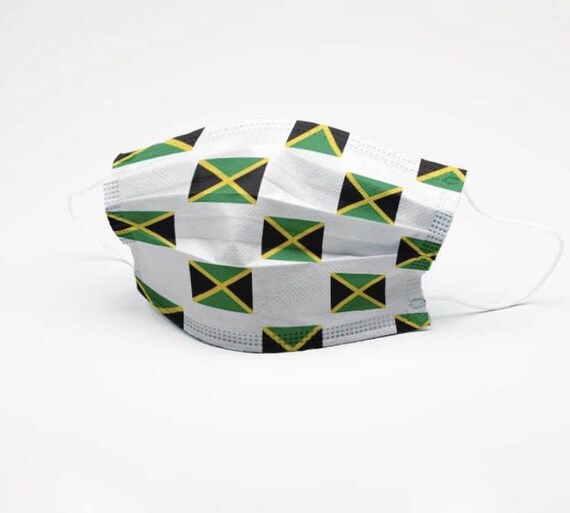 Disposable Jamaican Flag Face Mask - Etsy