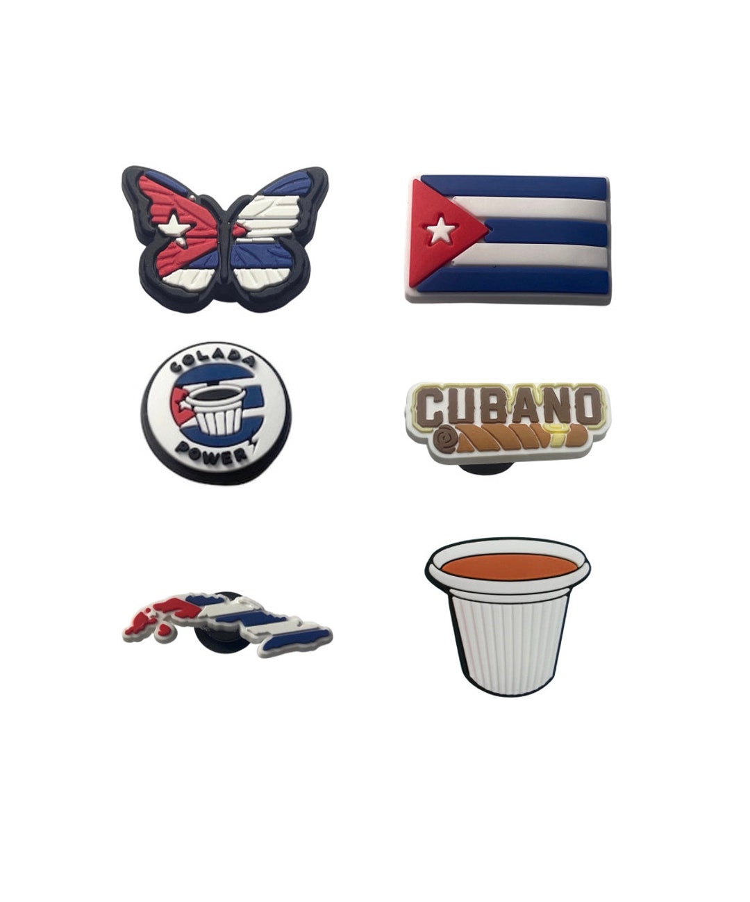 Cuba Flag Shoe Charms - Etsy